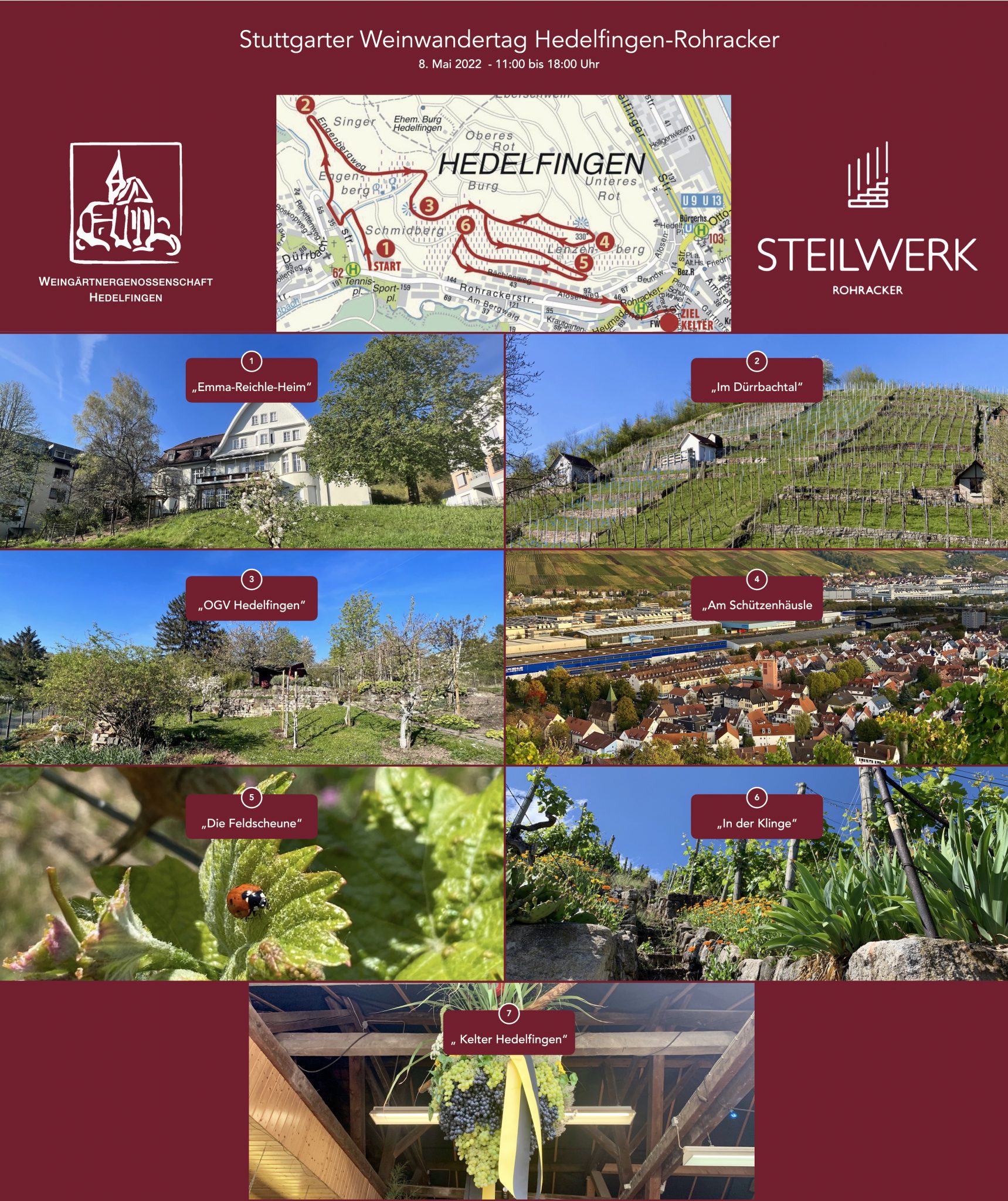 Stuttgarter Weinwandertag: Rohracker und Hedelfingen am 8. Mai 2022 ...